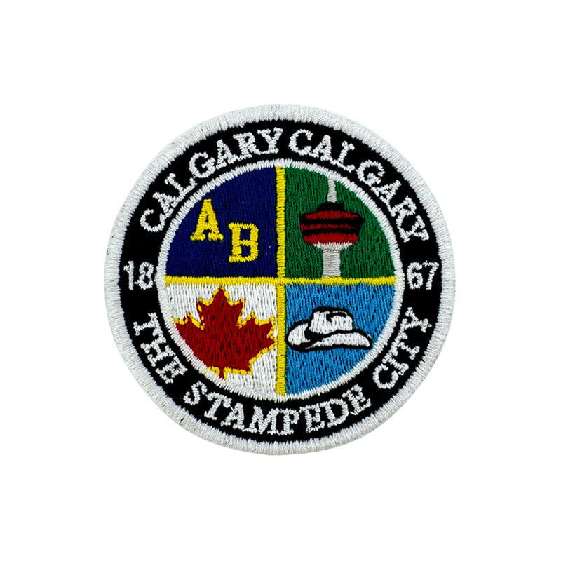 Calgary iron-on embroidery patch – Northern Icons