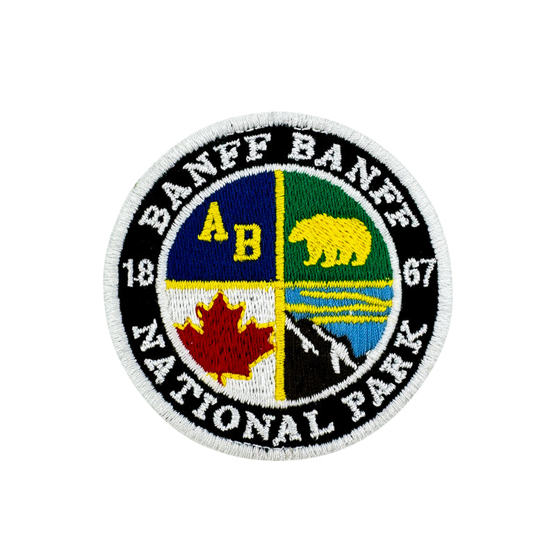 Banff iron-on embroidery patch – Northern Icons