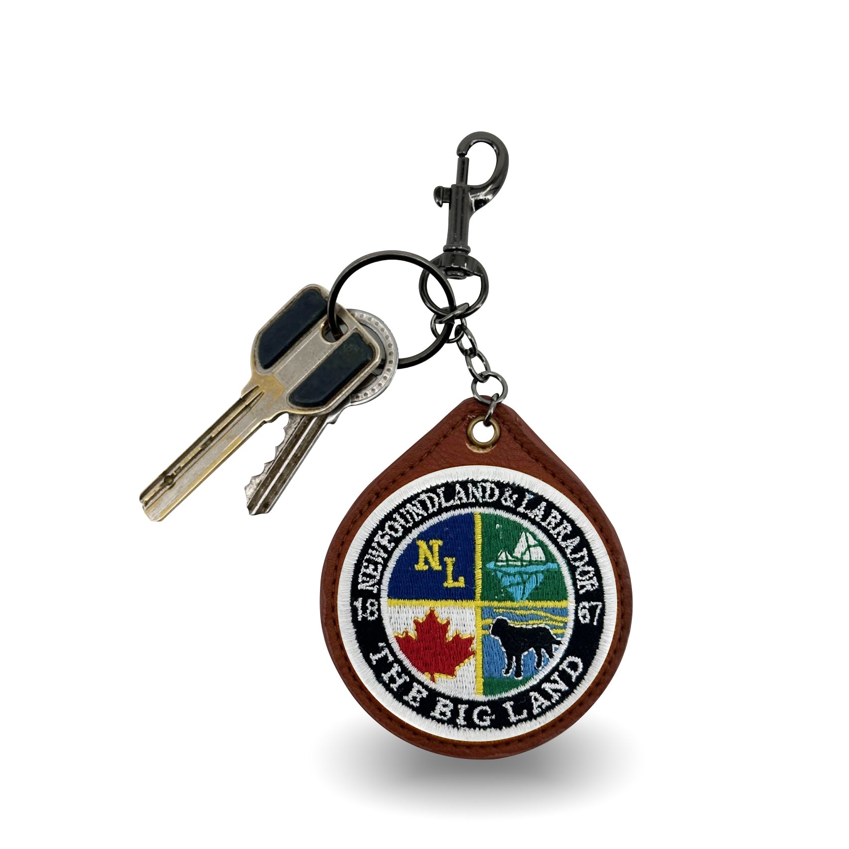 NEW FOUNDLAND PATCH EMBROIDERED KEYCHAIN – Northern Icons