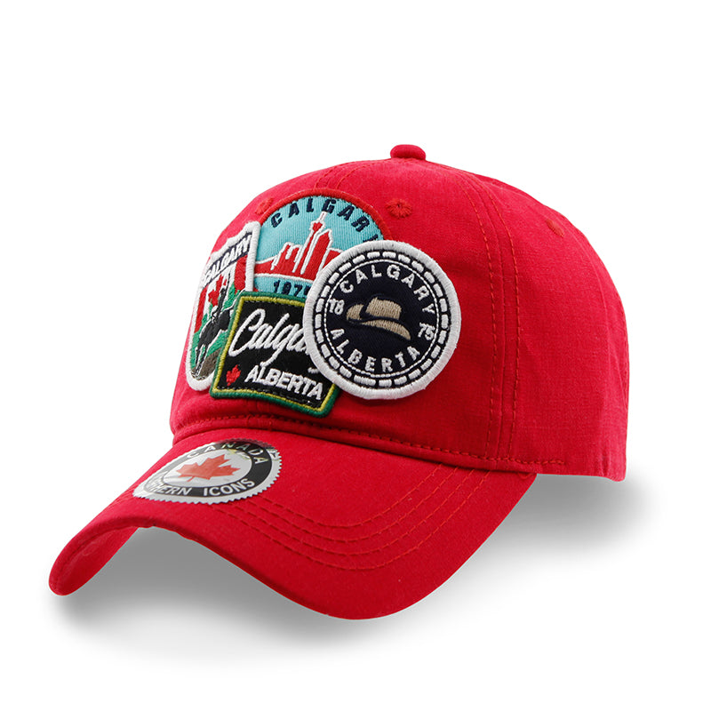 Calgary Multi Patches washed canvas Cap – Northern Icons