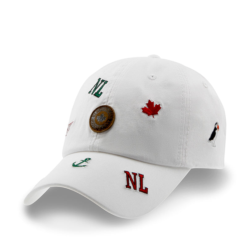 Newfoundland and Labrador Icons All-Over Cotton Cap – Northern Icons