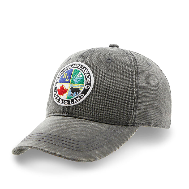 Newfoundland and Labrador Patch Logo Oilskin Solid Cap – Northern Icons
